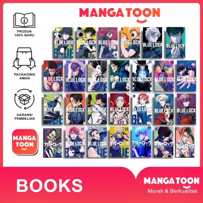 Blue Lock Comics, Vol 1 - 33 (Indonesian) - MangaToon | Shopee Malaysia