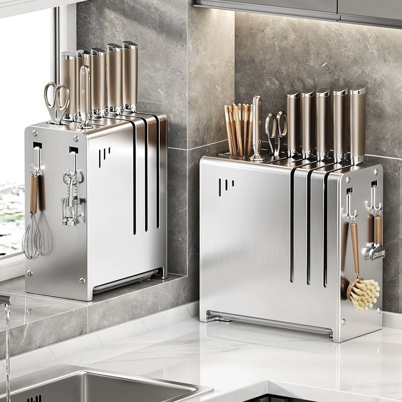 I Kitchen Perforation-Free Kitchen Knife Chopsticks Storage Box Can Be ...