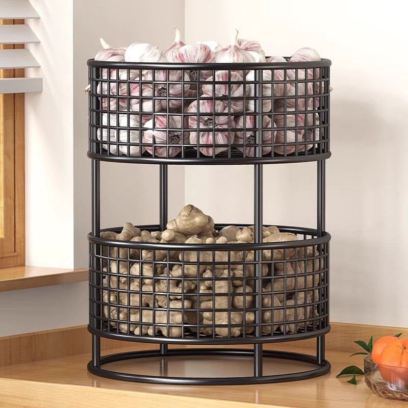 Onion Ginger Garlic Storage Rack Kitchen Put Garlic Wall-Mounted ...