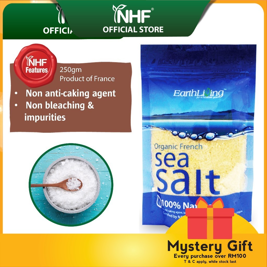 EARTH LIVING Premium French Sea Salt 优质法国海盐 (250g) | Garam Laut ...