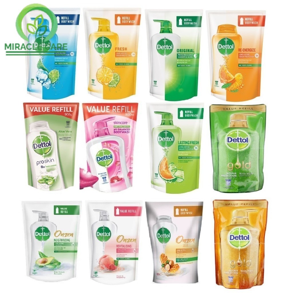 DETTOL SHOWER GEL ONZEN / BOTANY REFILL 250g / 500g / 750g / 850g/ 900g | Shopee Malaysia