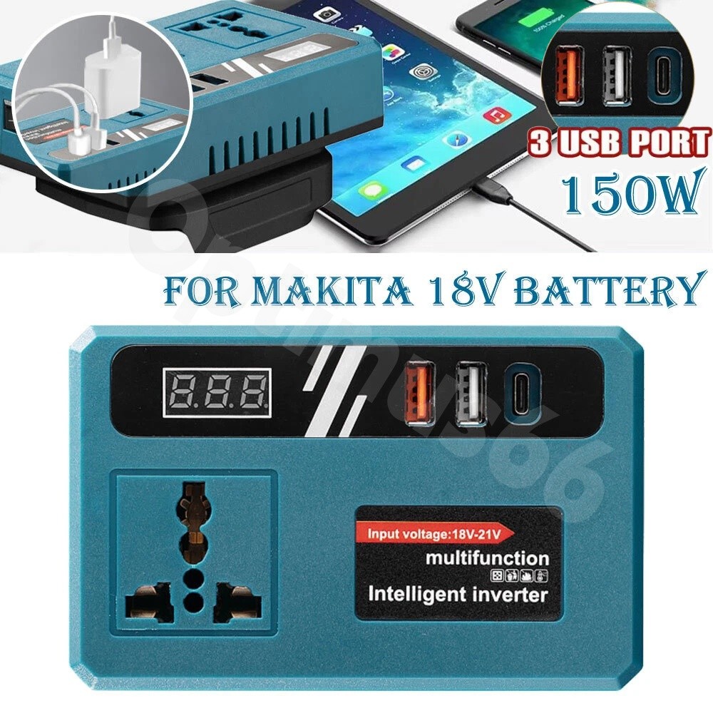 Portable Inverter 120W Power Inverters for 20V Battery Inverter 20v to ...