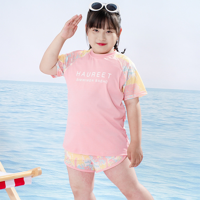 Fat Children Swimsuit Girls Middle Big Children Children Girls Split ...
