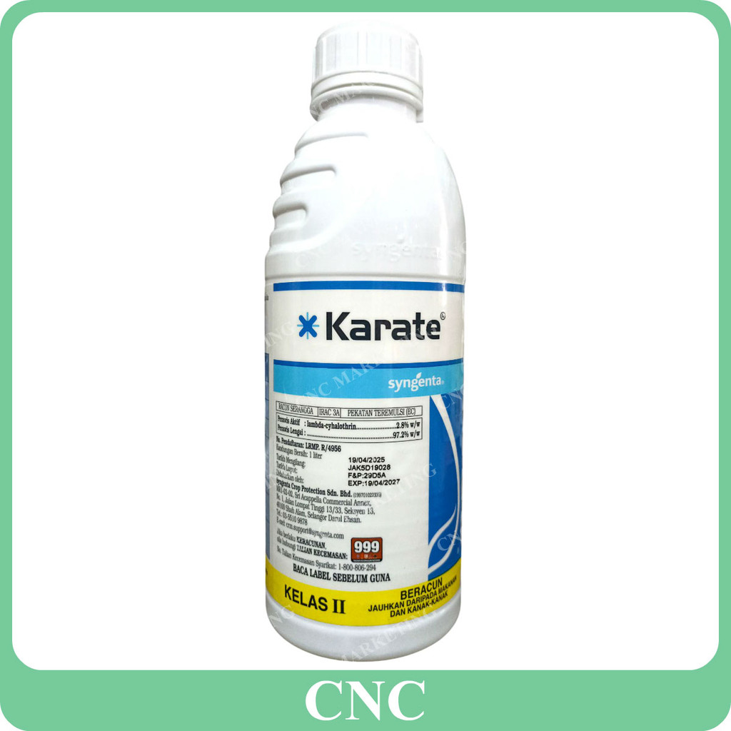 1L Karate Syngenta Lambda-Cyhalothrin 2.8% Racun Serangga Pesticide ...