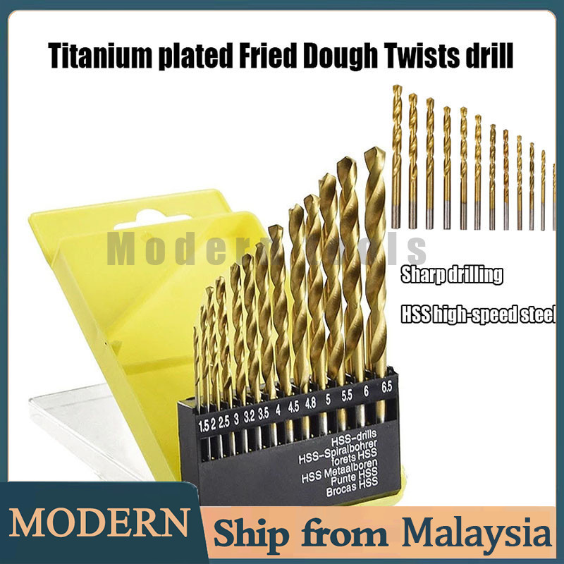 【Modern Tools】13pcs Steel Round Shank Quick Change Cobalt Drill Bit Set ...