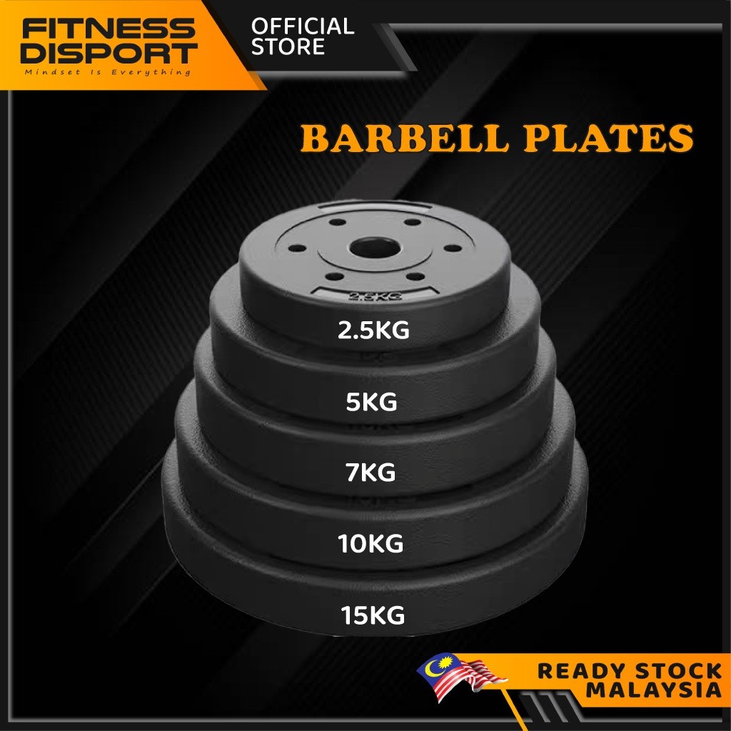 5/7.5/10/15KG Weight Plate Bar Solid Dumbbell Heavy-Duty Barbell Plate ...