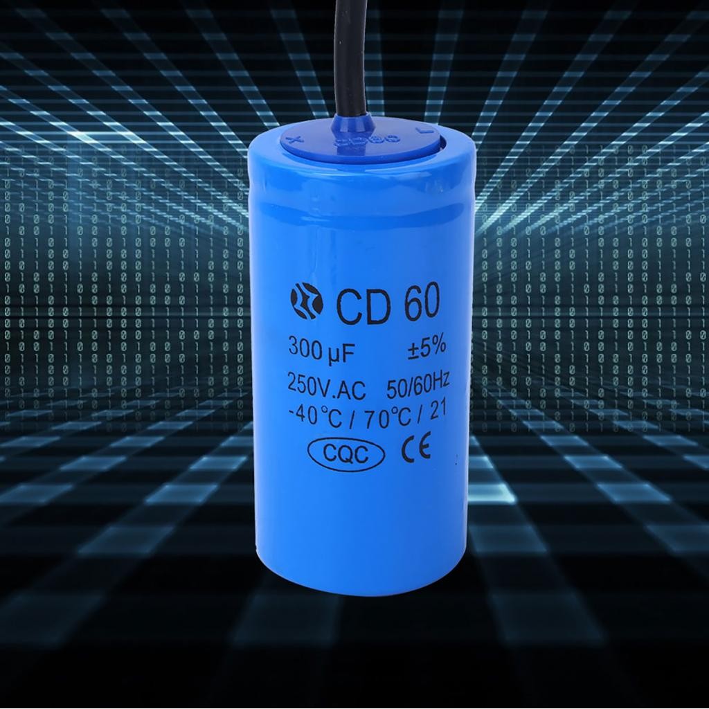 Blue CD60 250V Motor Capacitor 300uf Switching Household Appliances ...