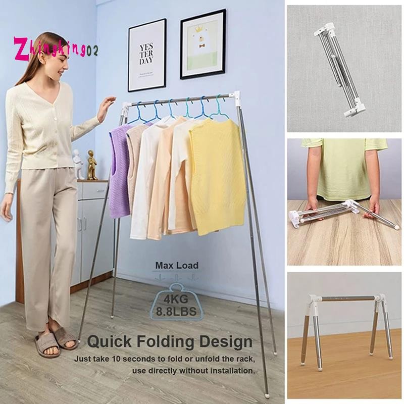 Compact Clothes Rack Retractable Clothes Drying Rack with Storage Bag ...