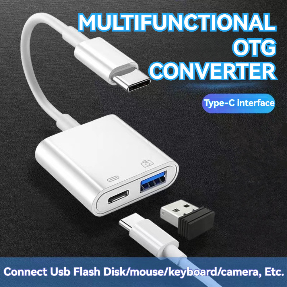 USB+PD Adapter,phone OTG converter, read USB data, phone charging ...