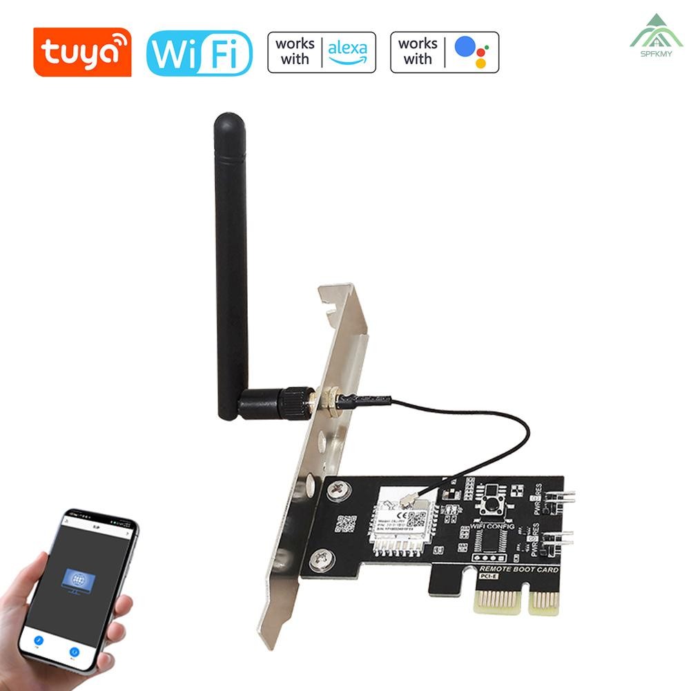 Tuya WiFi Intelligent Computer Power Reset Switch Remote APP Controlled Voice Activated ...