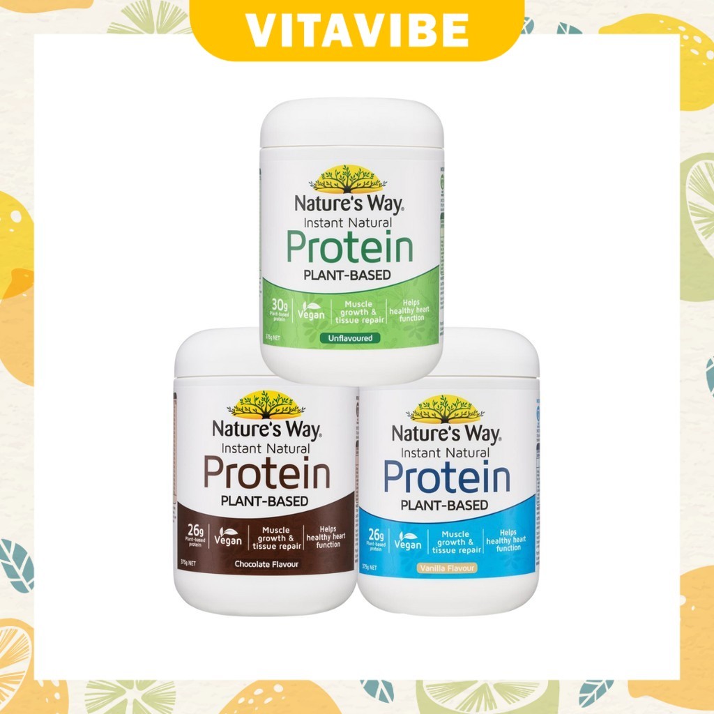 Nature's Way Instant Natural Protein Plant-based 375g (Comes in Natural ...
