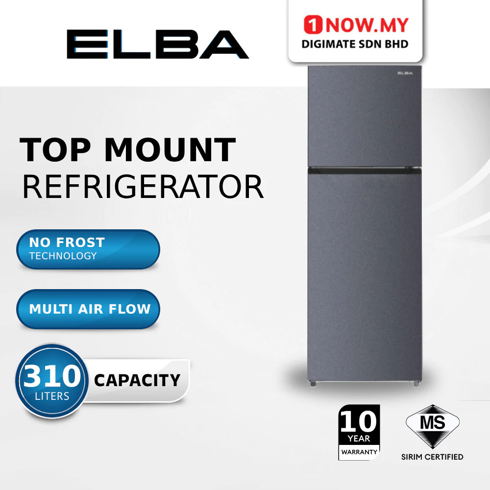 ELBA 310L Inverter TMF Refrigerator ER-Q3157IN(GR) | 5 Star Energy ...