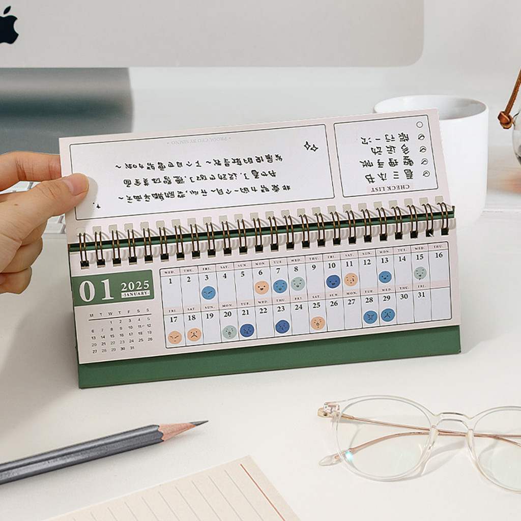 redbuild| Triangular Folding Desk Calendar Travel-friendly Desk ...
