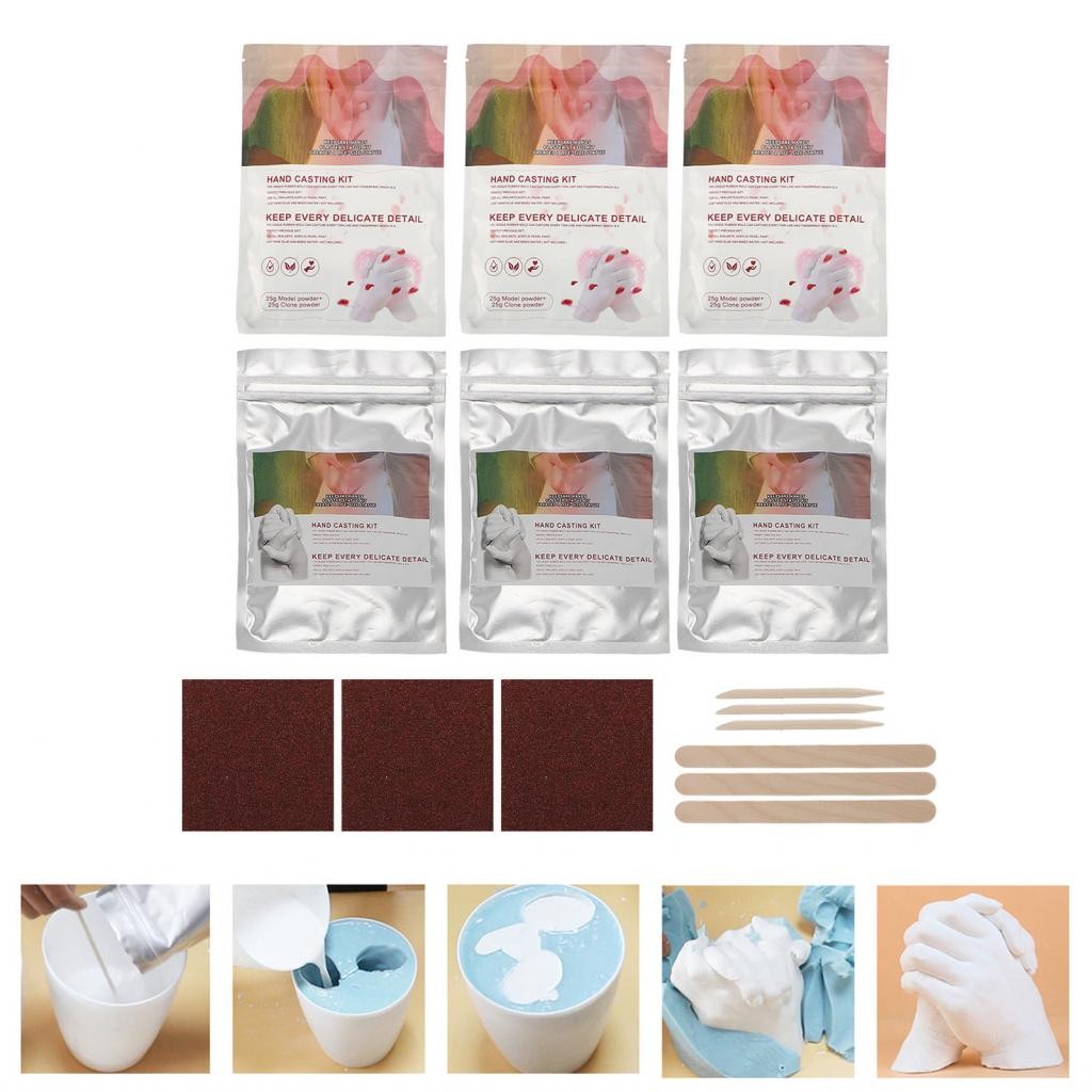 Onebuycart Hand Model Making Set 3 Sets Innovative and Fun Clone Powder ...