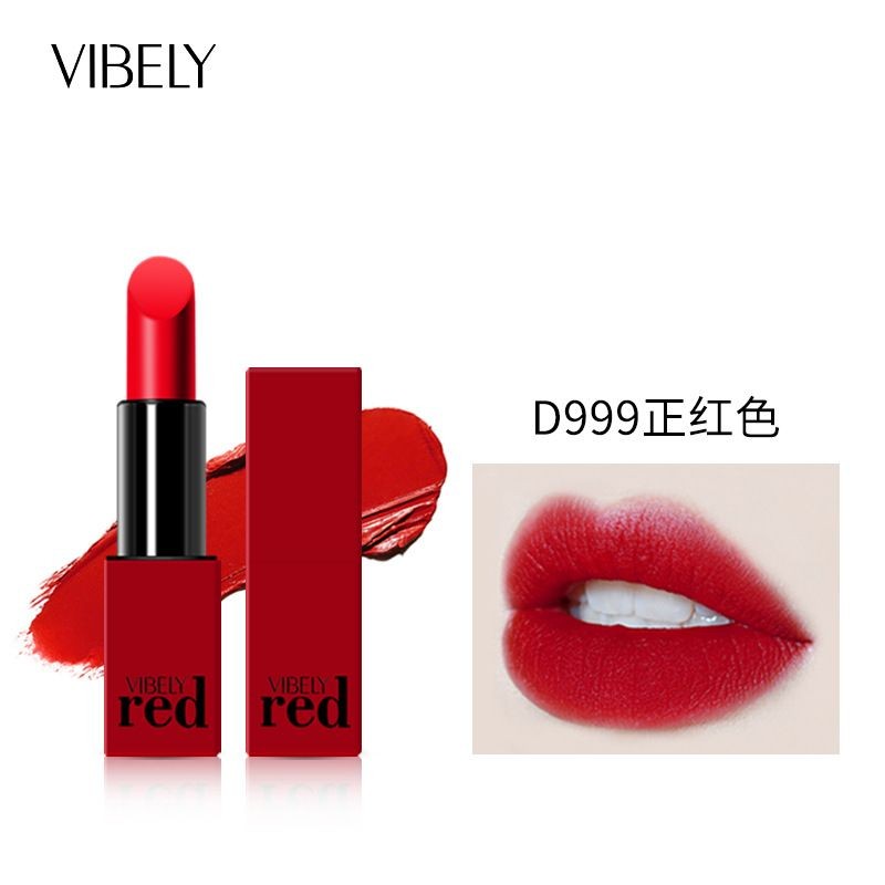 Vibely Big Red Lip Love Lipstick Matte Matte Style LVIBELY Big Red Lipstick Love Lipstick Matte ...