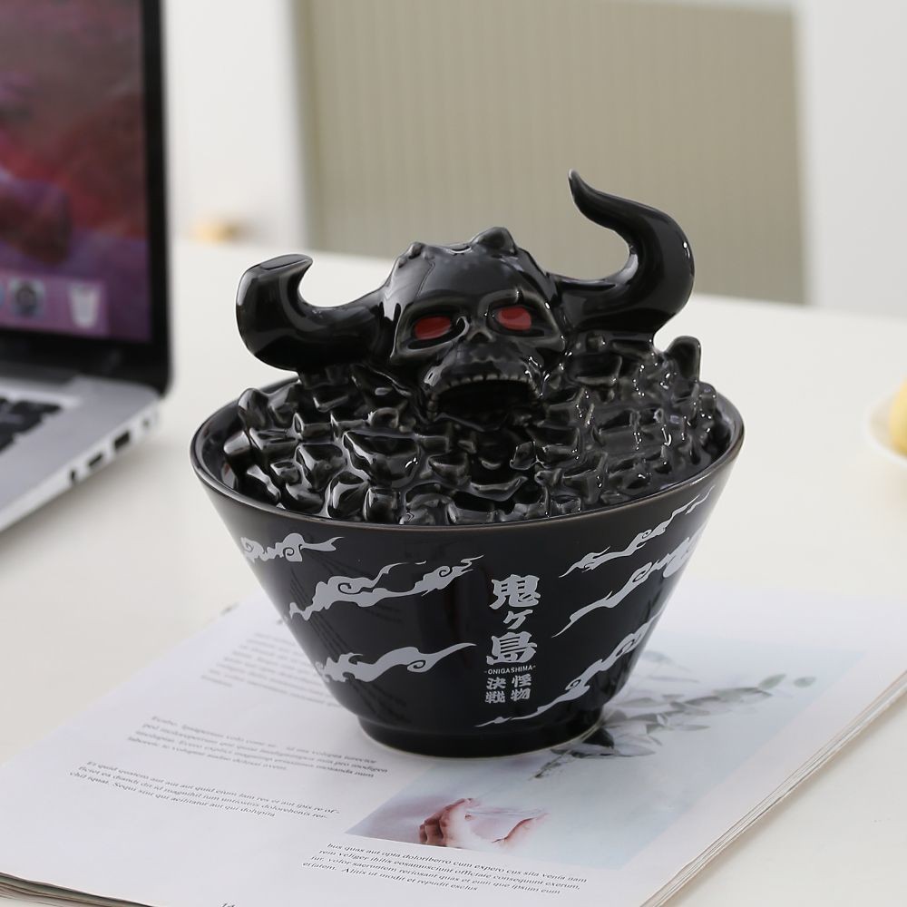 Hehw Same Style One Piece Onishima Kaido Ceramic Instant Noodle Bowl ...