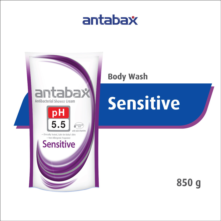 ANTABAX Antibacterial Shower Sensitive Refill 850ml | Shopee Malaysia