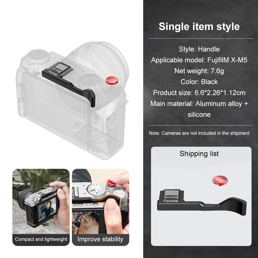Aluminum Alloy Thumb Grip Hot Shoe Cover Thumb Up Grip for Fujifilm X ...