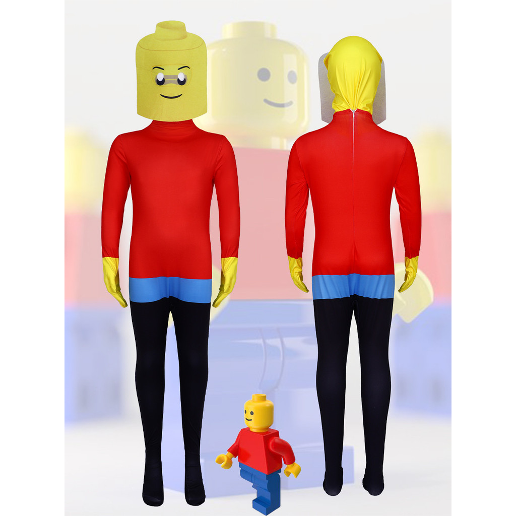Halloween Lego Building Blocks Villain cosplay Costume Funny Fancy ...