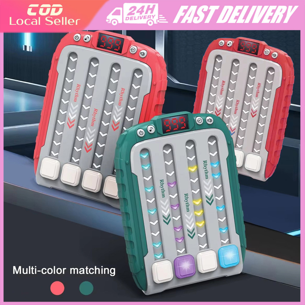 Music Rhythm Game Machine Light Up Puzzle Toys Montessori Travel Toys ...