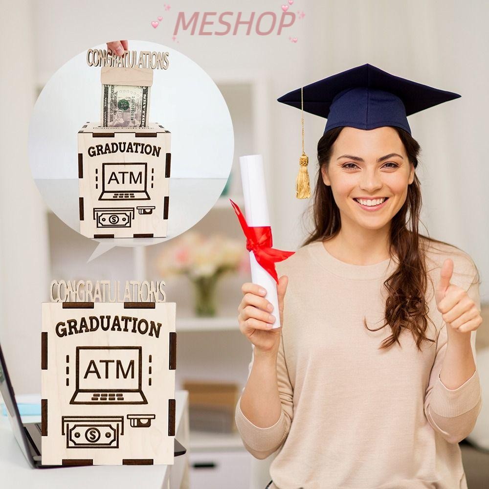 ME-BEAUTY Graduation Cash Draw Gift Box, Grad Celebrations Wooden ...