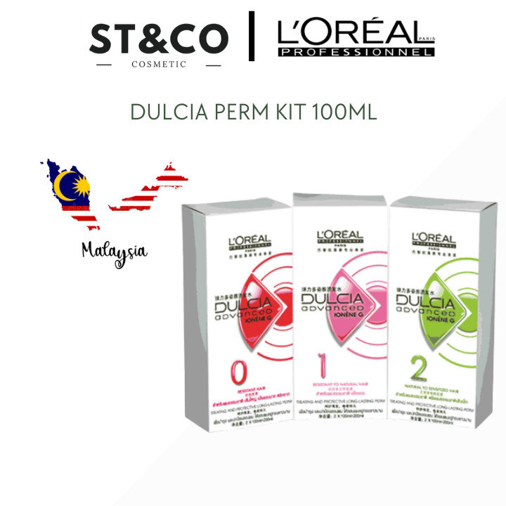 Loreal Dulcia Cold Perm Natural Curly Wavy Hair Perming lotion 1 set ...