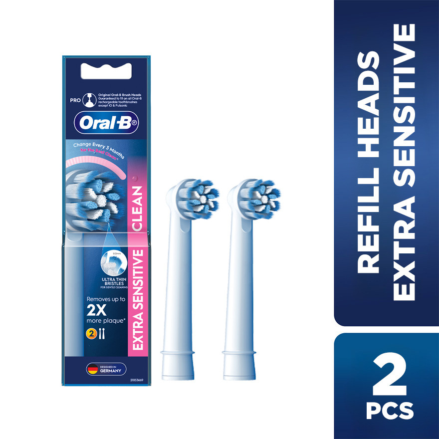 ORAL-B Extra Sensitive Clean Bursh Head Refill 2s | Shopee Malaysia