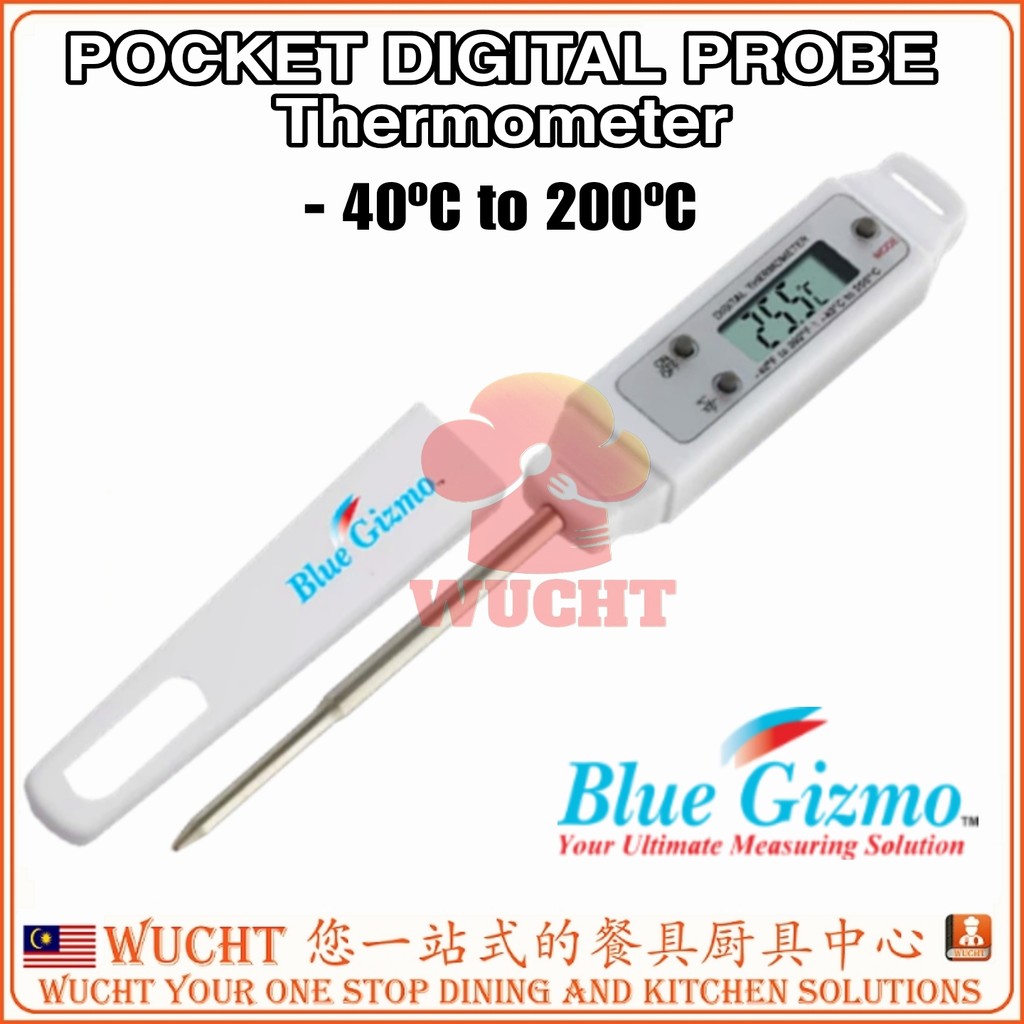 【WUCHT】BLUE GIZMO POCKET THERMOMETER BG-366 DIGITAL PROBE THERMOMETER ...