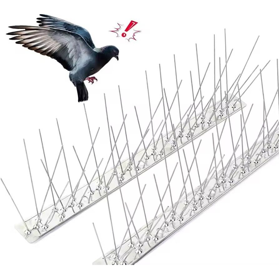 Bird Repellent25CM/33CM Mat Spikes S/Steel Animal Repeller Chase Bird ...