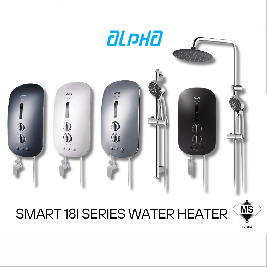 ALPHA SMART 18i 18E Instant Water Heater with DC Pump Non No pump ...