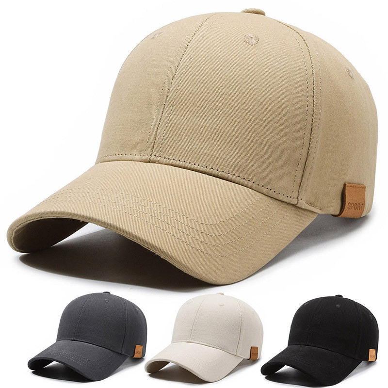 Men Big Size Baseball Cap 60-65cm Adjustable Sun Visor Cap Peaked Cap ...