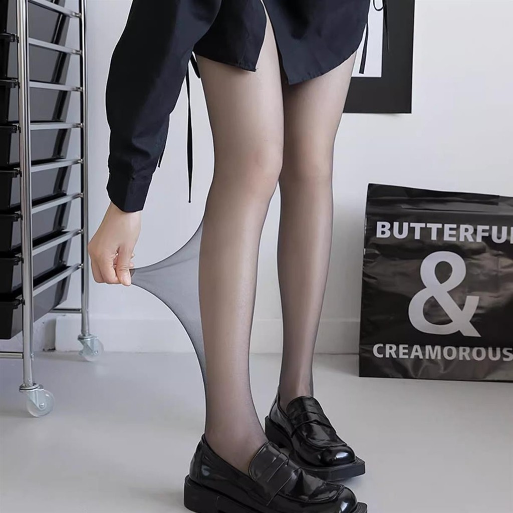 0d Black Stockings Female Sexy Thin High Transparency Anti-Snagging ...