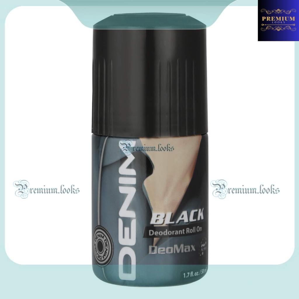 Denim deodorant roll on For Men BLACK 50ML | Shopee Malaysia