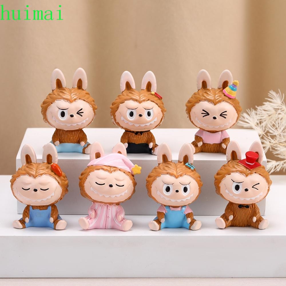 HUIMAI Labubu Ornament, Rocking Chair Collectible Small Labubu Figure ...