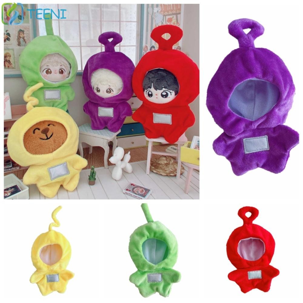 TEENI Labubu Time Clothes, Teletubbies Jumpsuit 15cm Cotton Doll's ...
