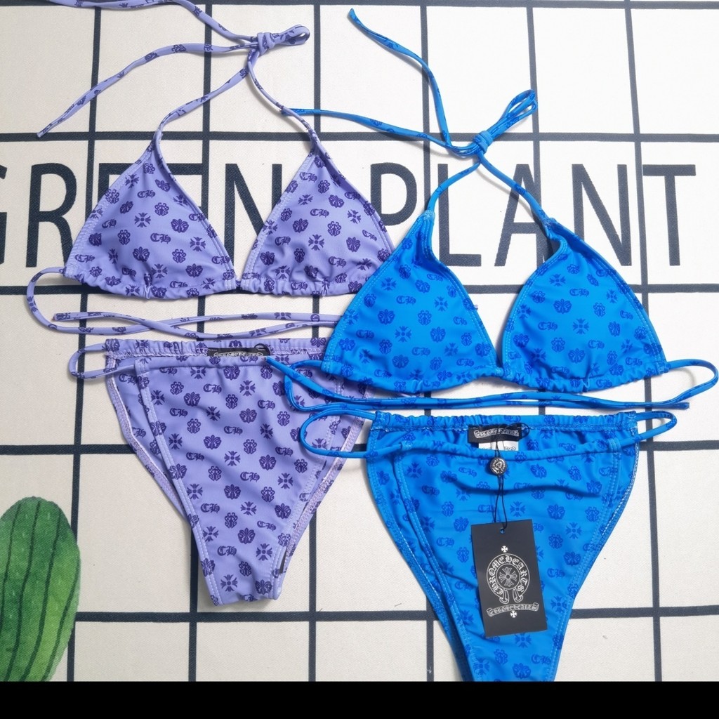 Versace2406 Swimsuit Three-Point Triangle Bikini Sexy Vacation Hot ...