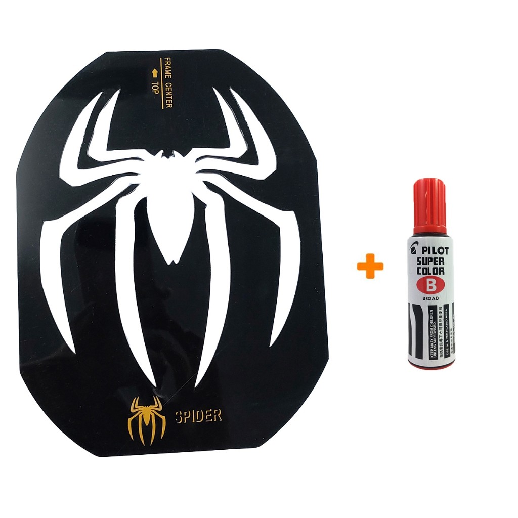 [Badminton Stencil Bundle] Badminton Spider Logo Racket String Stencil ...