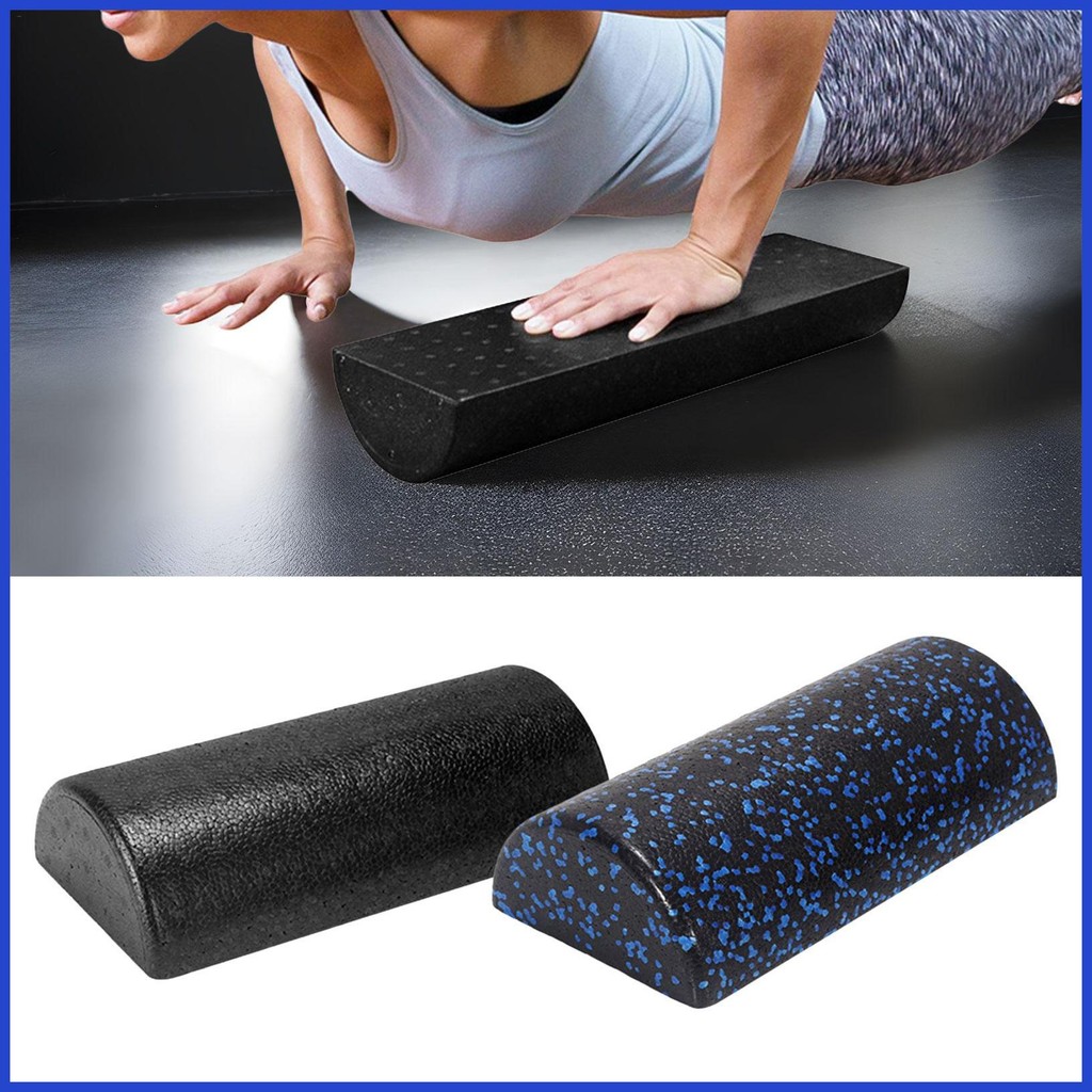 High-Density Foam Roller Half-Round Back Stretching Roller Yoga Roller ...