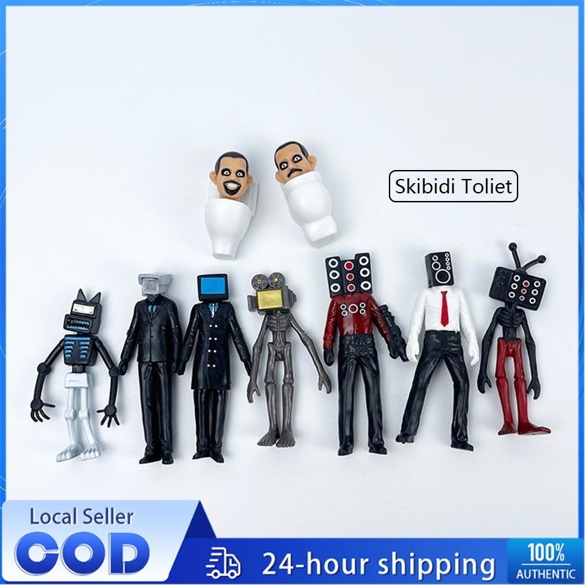 Skibidi Toilet Action figure Toilet Man Vs Monitor Photographer Model ...