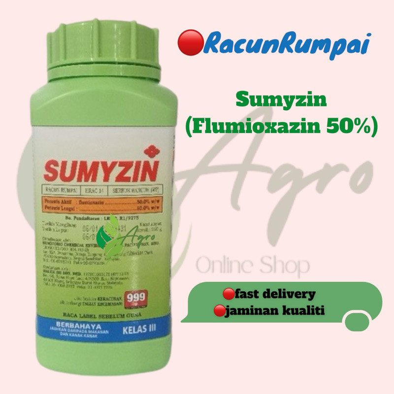 250GM Sumyzin Sumitomo Flumioxazin 50.0% Racun Rumput Sambau Herbicide ...
