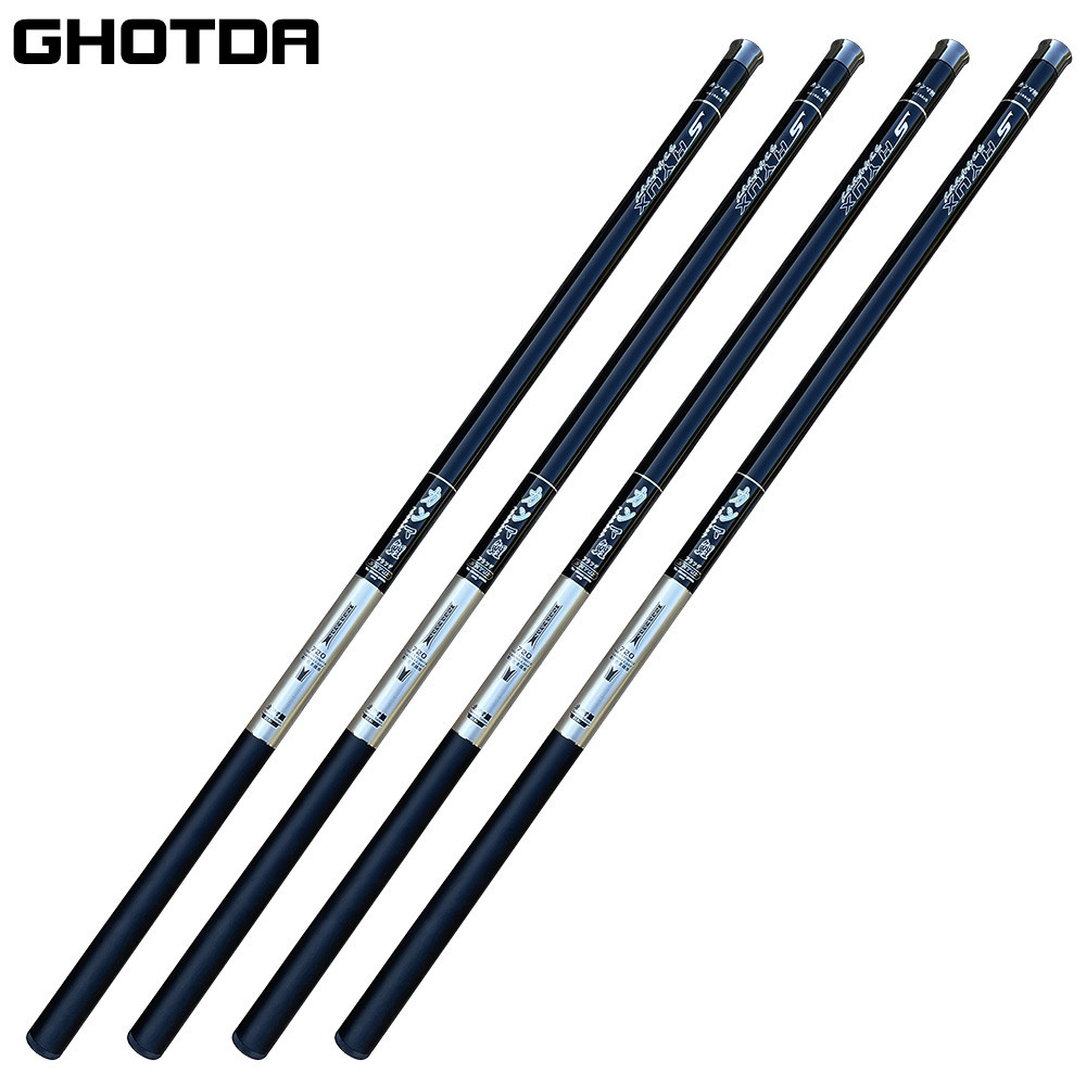3.6M 4.5M 5.4M 6.3M 7.2M Telescopic Fishing Rod Ultralight Super Hard ...