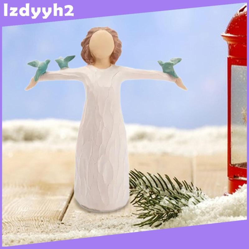 [LzdyyhacMY] Resin Memorial Statue Sculpture Ornament Hand Painted ...