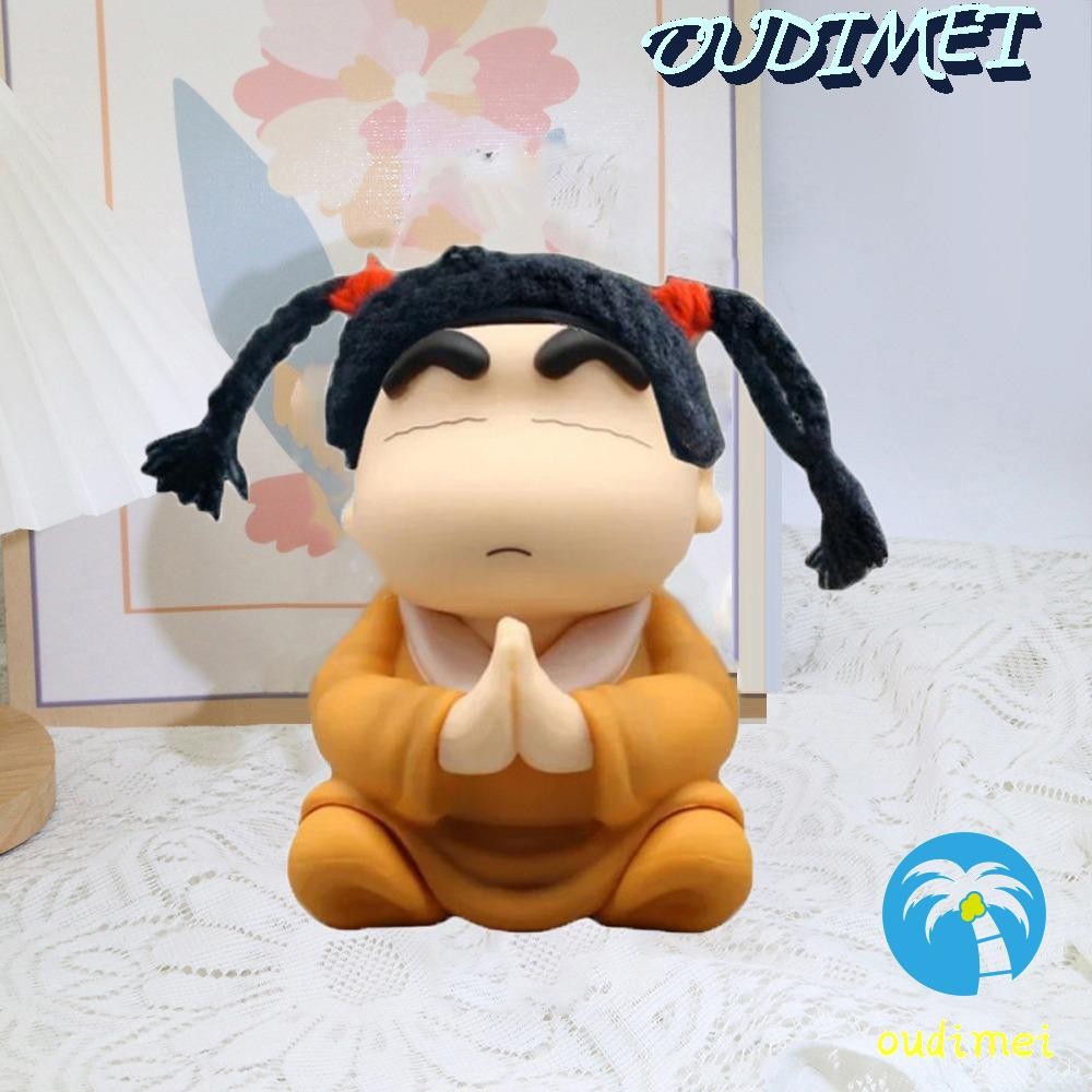 OUDIMEI Crayon Shin-Chan Figure, Wearing Braids Cos Lord Buddha ...