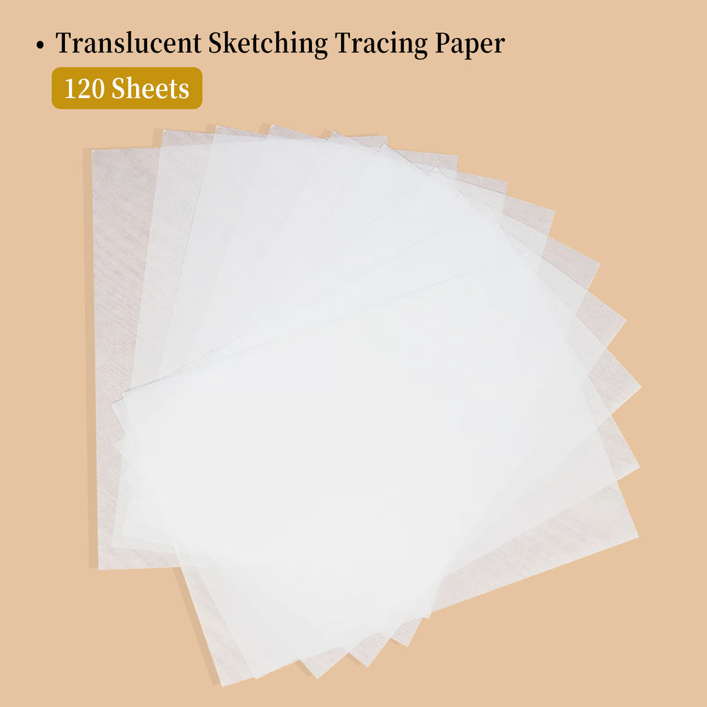 KALAIEN 120PCS Translucent Sketching Tracing Paper A4 Sheet Artist ...