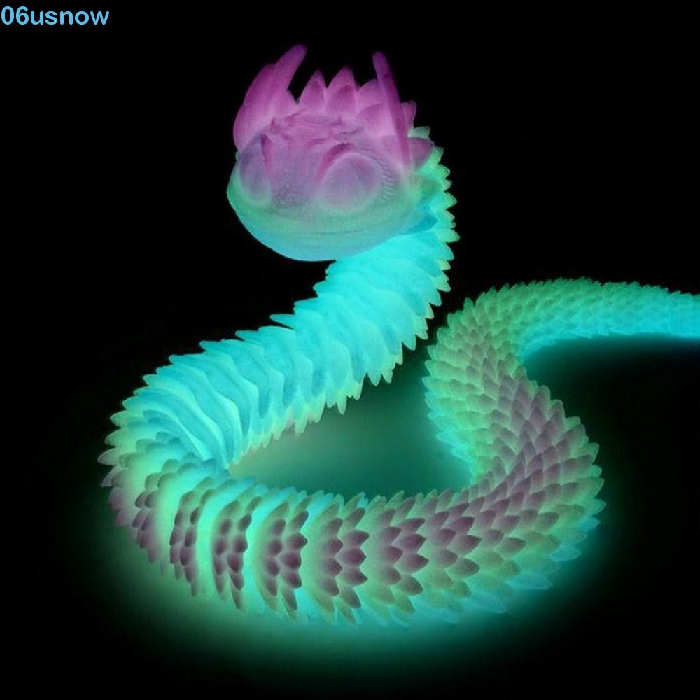 USNOW 3D Printed Snake, Realistic Creative Toothless Snake Toy ...