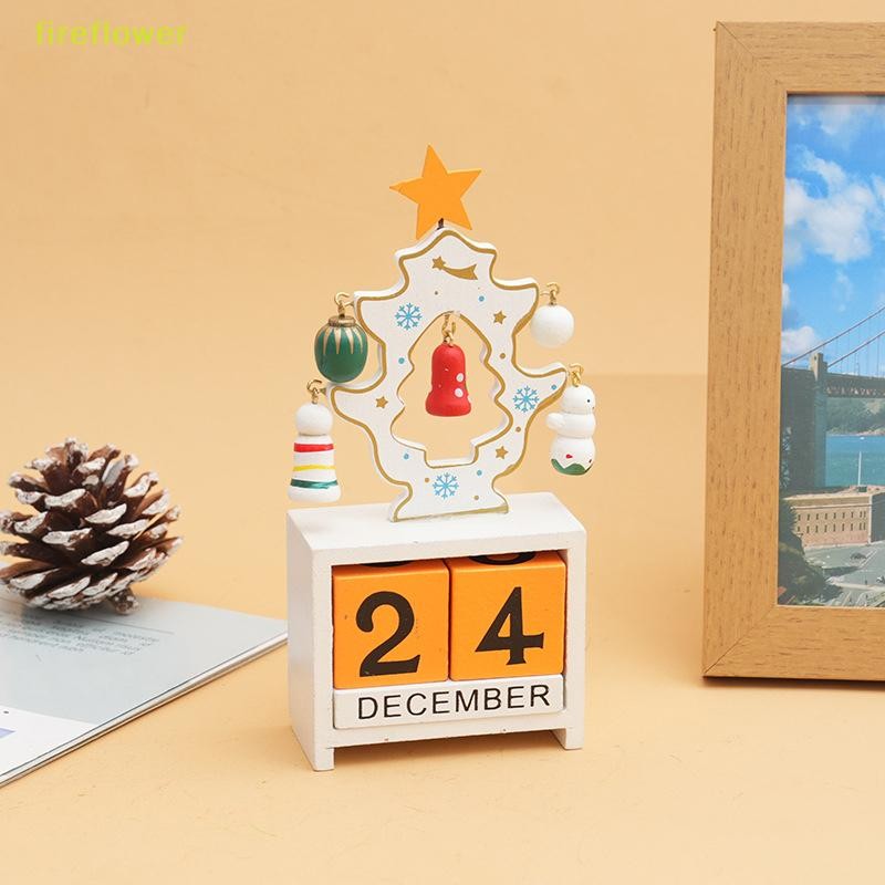 [fireflowerM] Christmas Countdown Calendar Block Reusable & Long Lasg ...