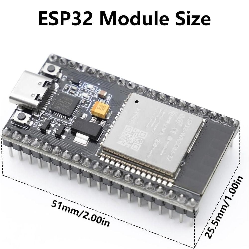 BAIHEE ESP32 ESP-32S Development Board, ESP-WROOM-32 Dual-Mode WiFi + Bluetooth Microcontroller ...