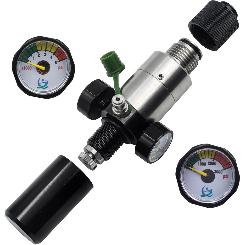 HPA Adjustable Regulator Constant Pressure Valve 0 to 3000psi Output G1 ...