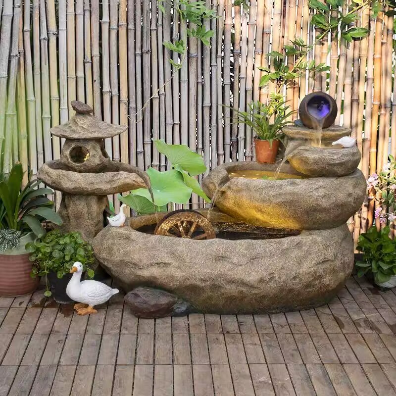 Air Pancut Rockery Luaran Feng Shui Landskap Landskap Halaman Landskap ...