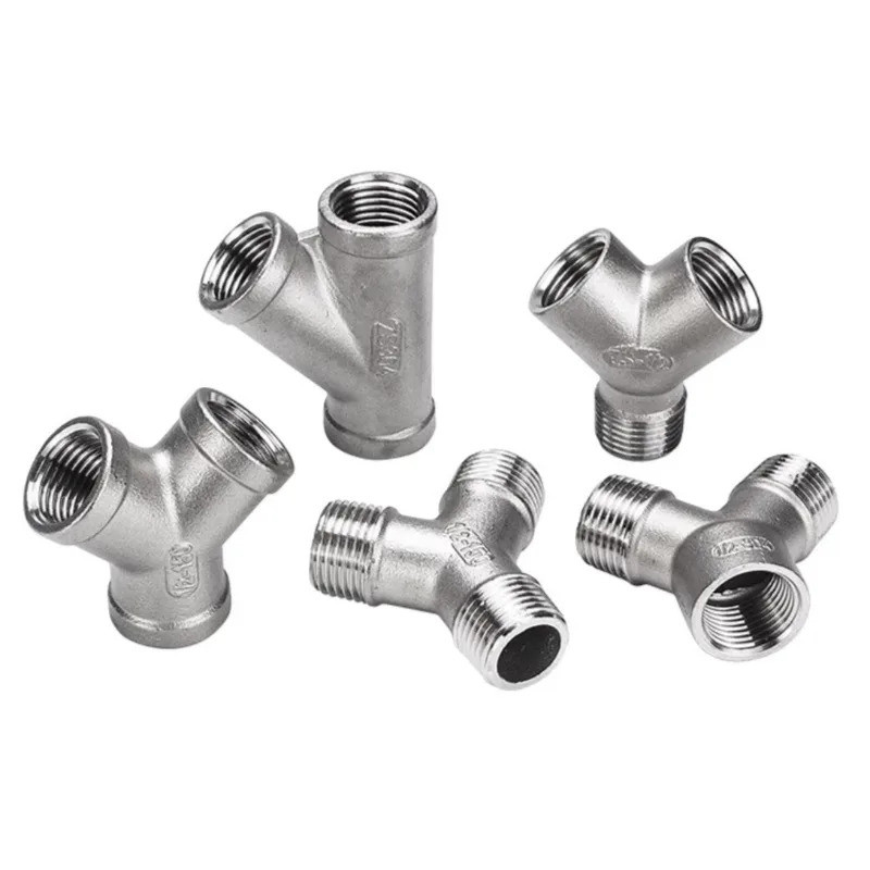 304 Stainless Steel Y-Shape 3-Way BSP Female Connector Coupler Splitter ...